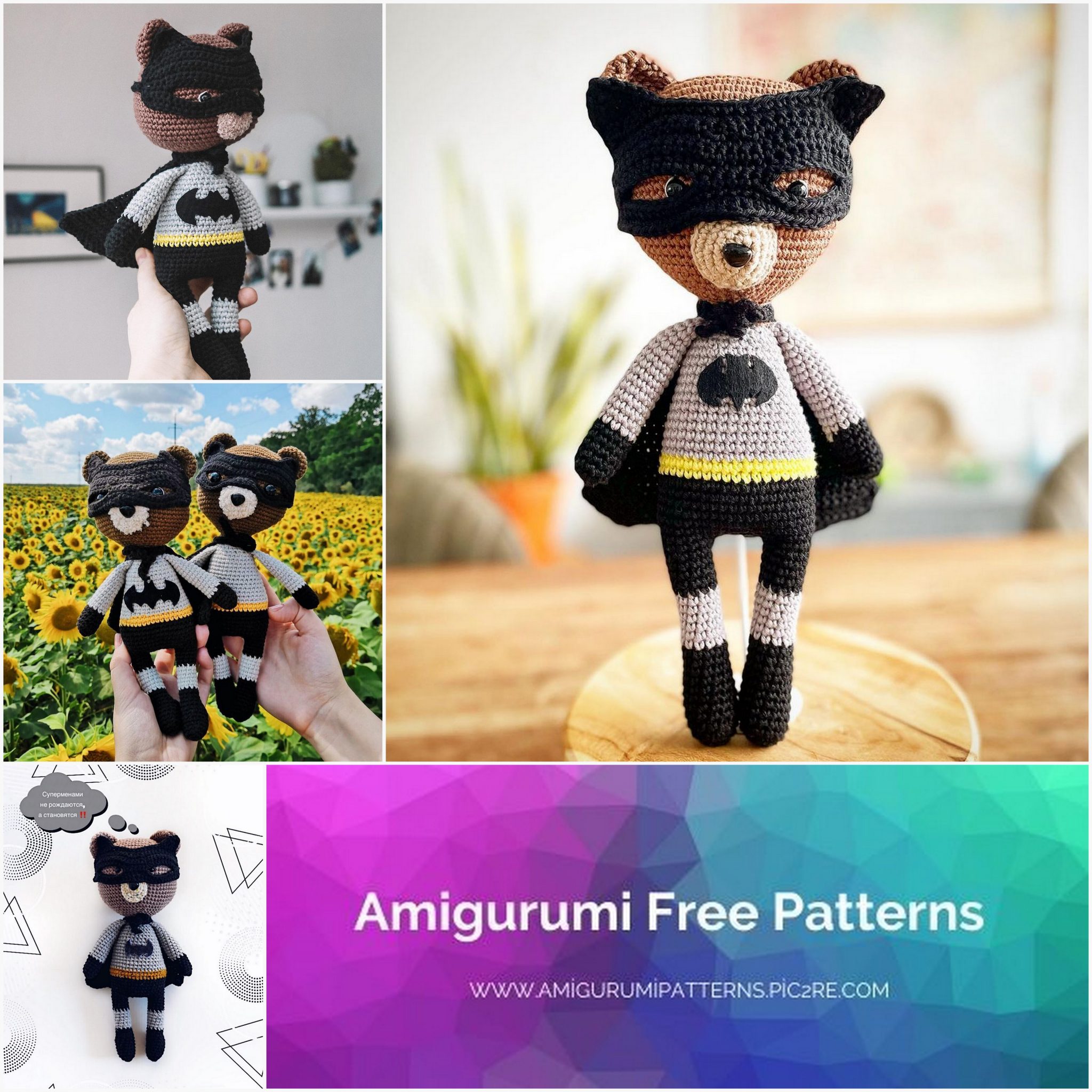 Amigurumi BatBear Free Pattern – Amigurumi Patterns Pic2re